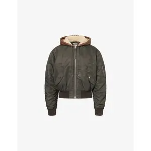 JW Anderson Leather-hood Regular-fit Shell Jacket