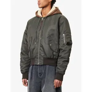 JW Anderson Leather-hood Regular-fit Shell Jacket
