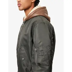 JW Anderson Leather-hood Regular-fit Shell Jacket
