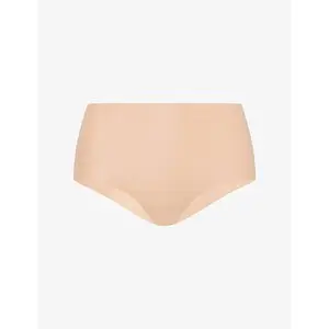 Hanro Invisible High-rise Stretch-cotton Briefs - Beige