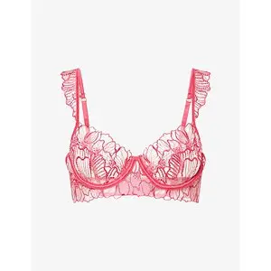 Bluebella Amarosa Wired Lace Bra - Virtual Pink/ Sheer