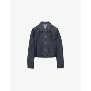 Prada Frayed-edge Regular-fit Denim Jacket