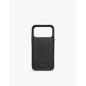 Prada Saffiano Leather Case For Iphone 17 Pro - Black