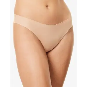 Hanro Invisible Mid-rise Stretch-cotton Thong - Beige