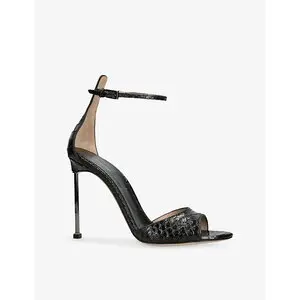TOM FORD Embossed-leather Heeled Sandals
