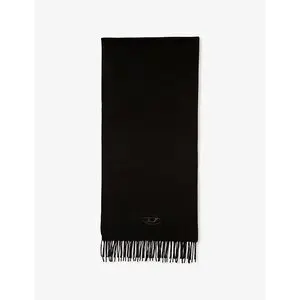 DIESEL® S-imon-d-long Fringed Wool-blend Scarf - 900