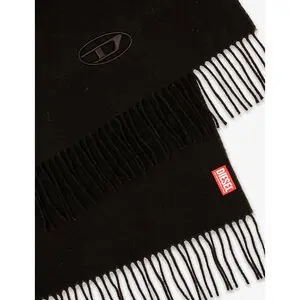 DIESEL® S-imon-d-long Fringed Wool-blend Scarf - 900