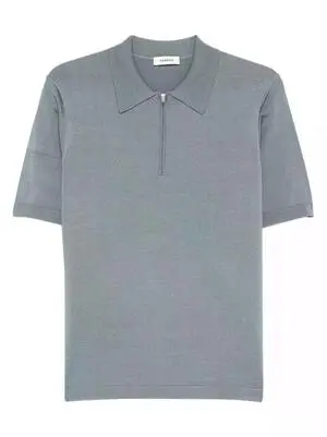 Sandro Knitted Polo With Zip Collar