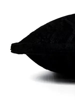 Philipp Plein Logo-detail Velvet Cushion
