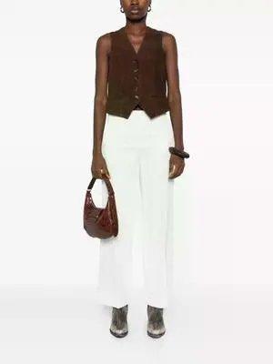 VIA MASINI 80 Ribbed Wide Leg Trousers