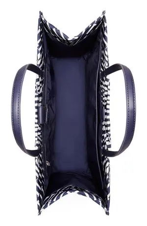 Tory Burch Ella Print Tote - Navy Circle