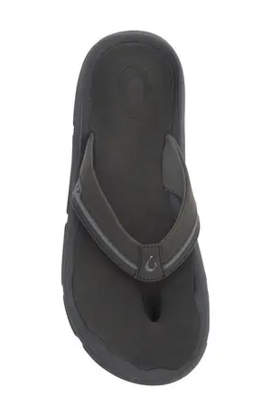 Olukai Keu Flip-flop - Black/black