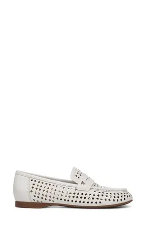 Naturalizer Bloom Perforated Penny Loafer - Warm White