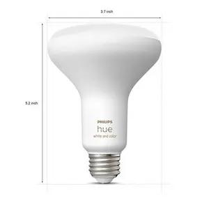 PHILIPS HUE White Color Ambiance Br30 E26 Smart Light Bulbs 2-pack