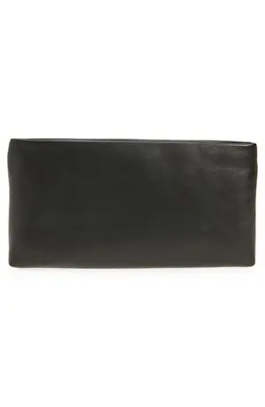 Saint Laurent Calypso Long Leather Pouch Clutch