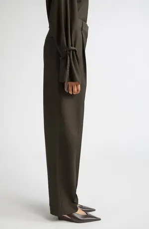 TOTEME Pleated Wool Trousers