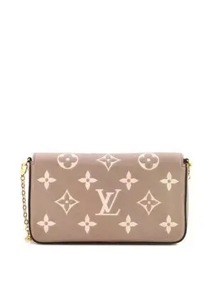 LOUIS VUITTON Felicie Pochette Bicolor Monogram Empreinte Giant - Neutrals