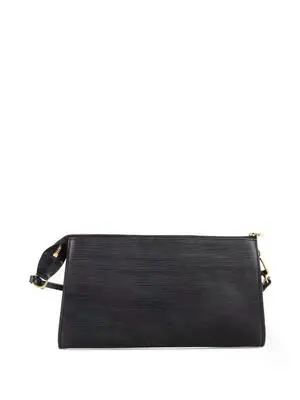 LOUIS VUITTON Pochette Accessoires Epi Leather Clutch Bag - Black