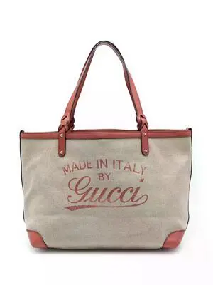 Gucci Medium Canvas Craft Tote Bag