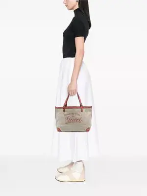 Gucci Medium Canvas Craft Tote Bag