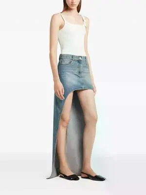 COURREGES Cut-out Button-fastening Long Skirt