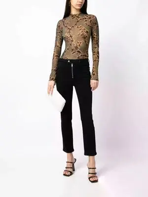 FRAME Le Super High Straight Leg Jeans