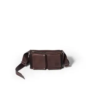 Miu Miu Utilitarian Nappa Leather Shoulder Bag - Sienna