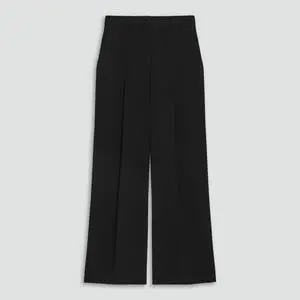 Theory Pleated Wide-leg Pant - Black