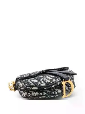 Dior Saddle Handbag Oblique Canvas Mini - Blue