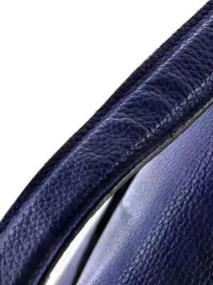 Celine Belt Bag Textured Leather Mini Shoulder Bag - Blue