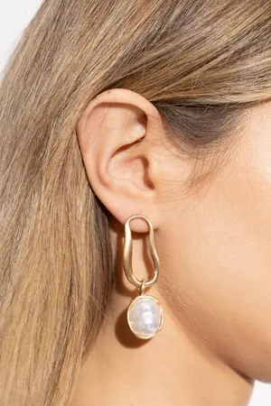 Cult Gaia Vera Hoop Earrings - Gold