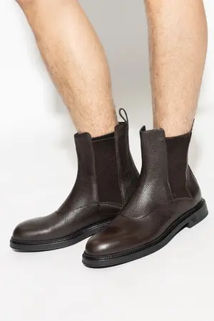 Emporio Armani Leather Chelsea Boots