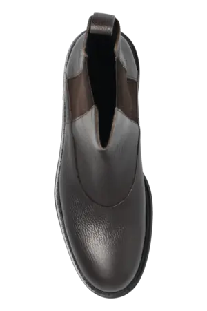Emporio Armani Leather Chelsea Boots