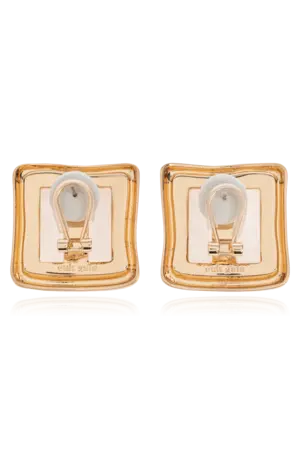 Cult Gaia Suni Clip-on Earrings - White