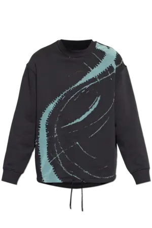 Emporio Armani Patterned Sweatshirt - Black