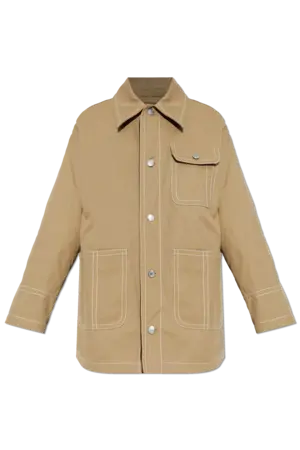 AMI Paris Jacket With Pockets - Beige