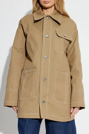 AMI Paris Jacket With Pockets - Beige