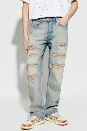 Amiri Vintage-effect Straight Leg Jeans