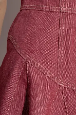 Dsquared2 Off-shoulder Denim Dress - Pink