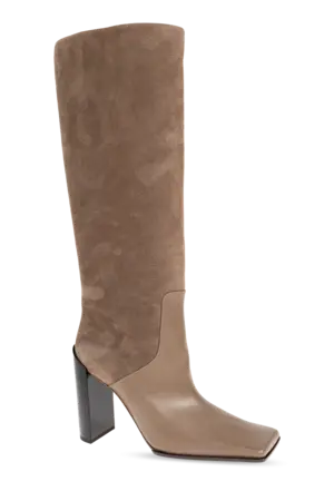 Alaïa Heeled Knee High Boots - Brown