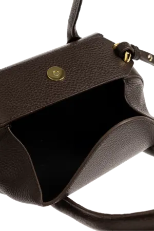 Yuzefi Oyster Mini Handbag - Brown