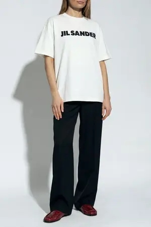 JIL SANDER Wide-leg Trousers - Black