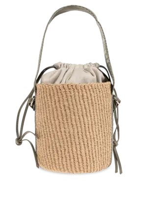 Chloé Woody Small Shoulder Bag - Beige