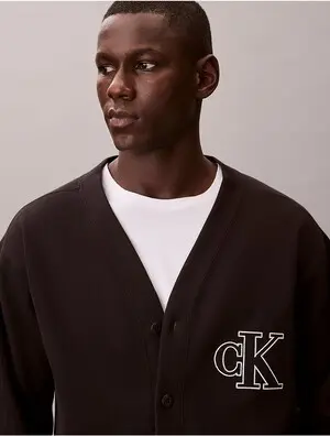 Calvin Klein Monogram Relaxed Fit Cardigan