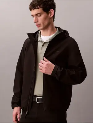 Calvin Klein Tech Windbreaker Jacket - Black