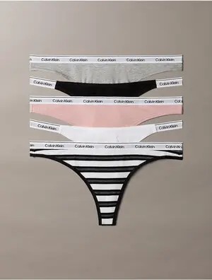 Calvin Klein Icon Logo 5-pack Mixed Thong - Multi