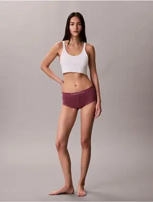 Calvin Klein Extra Soft Cotton Stretch Boyshort - Berry Wild