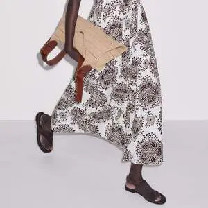 ME+EM Cheesecloth In-full-bloom Print Maxi Dress