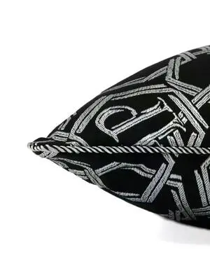 Philipp Plein Logo-chain Square Cushion