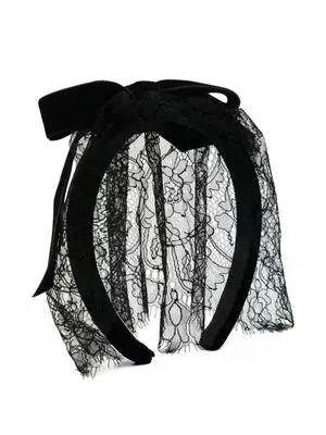 JENNIFER BEHR Lace Headband - Black